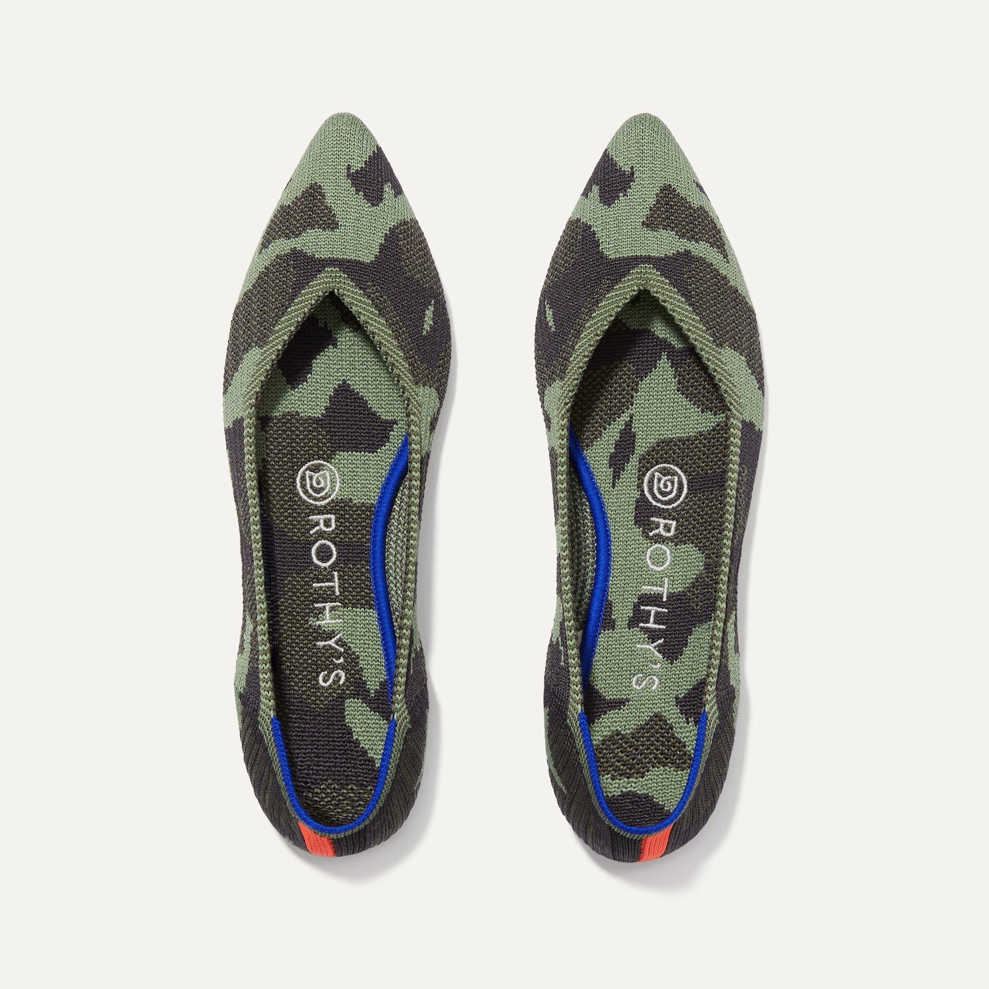 The Point in Olive Camo | Rothy's