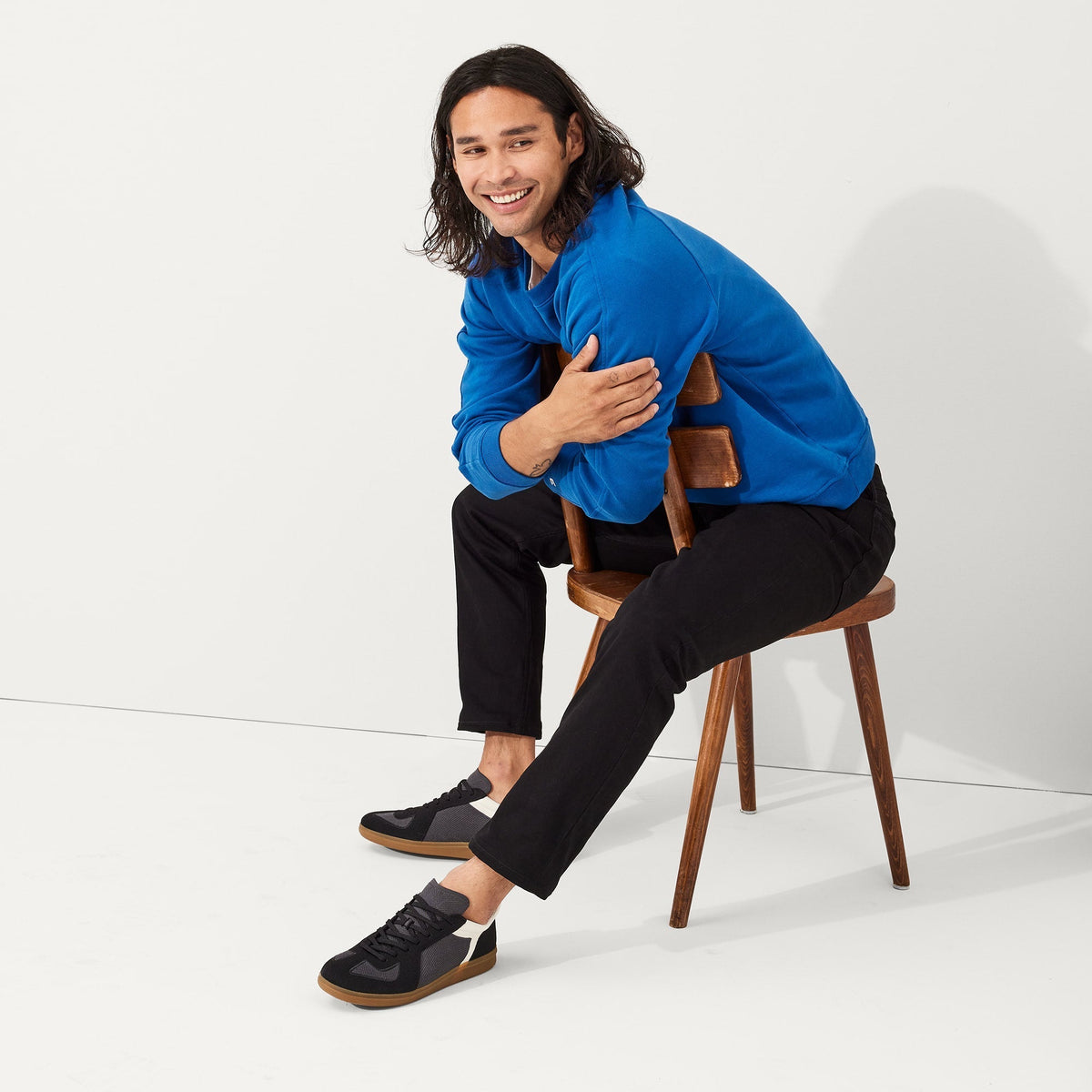 The RS01 Sneaker in Obsidian Black | Men’s Tennis Shoes | Rothy's