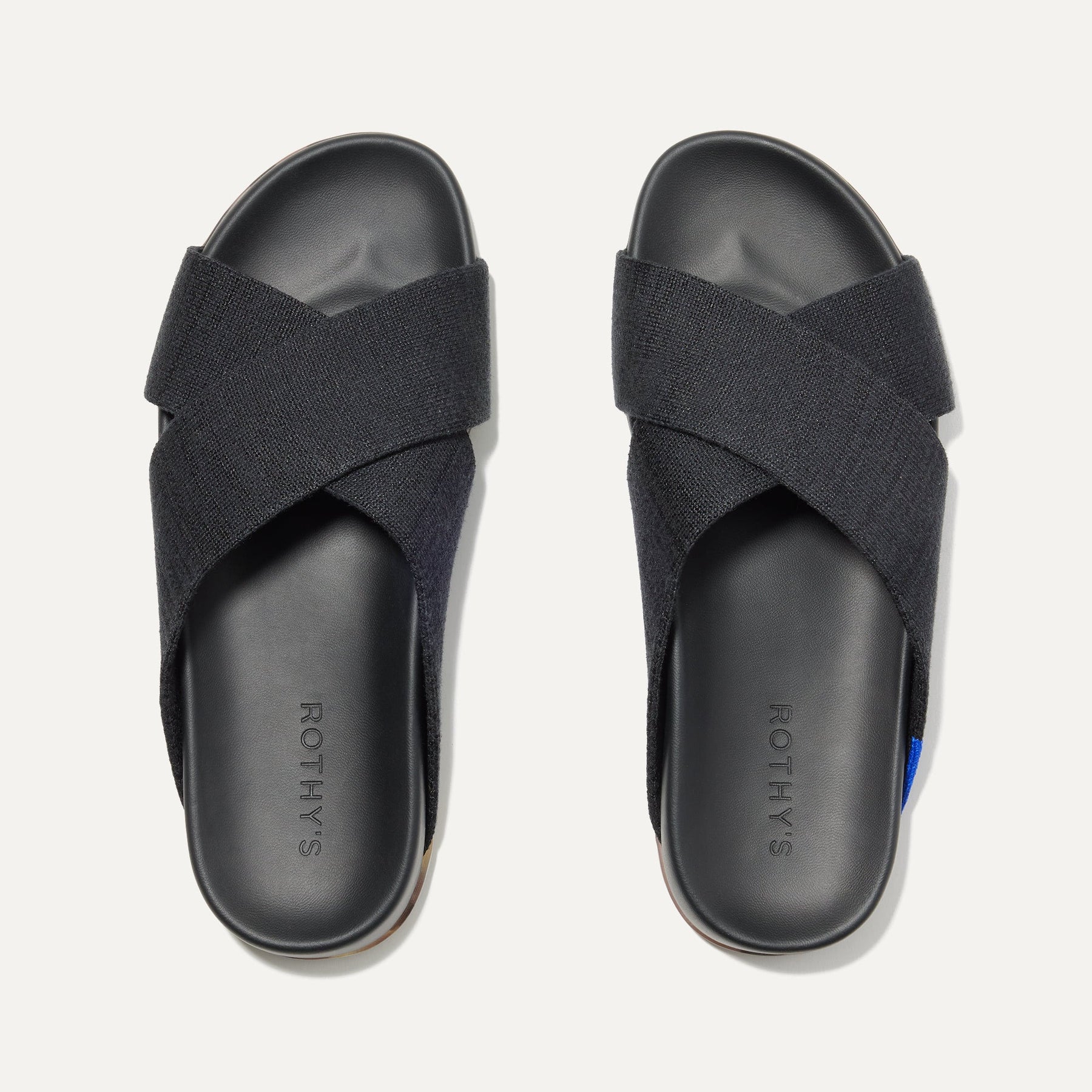 The Weekend Slide in Black | Women's Sandals | Rothy's