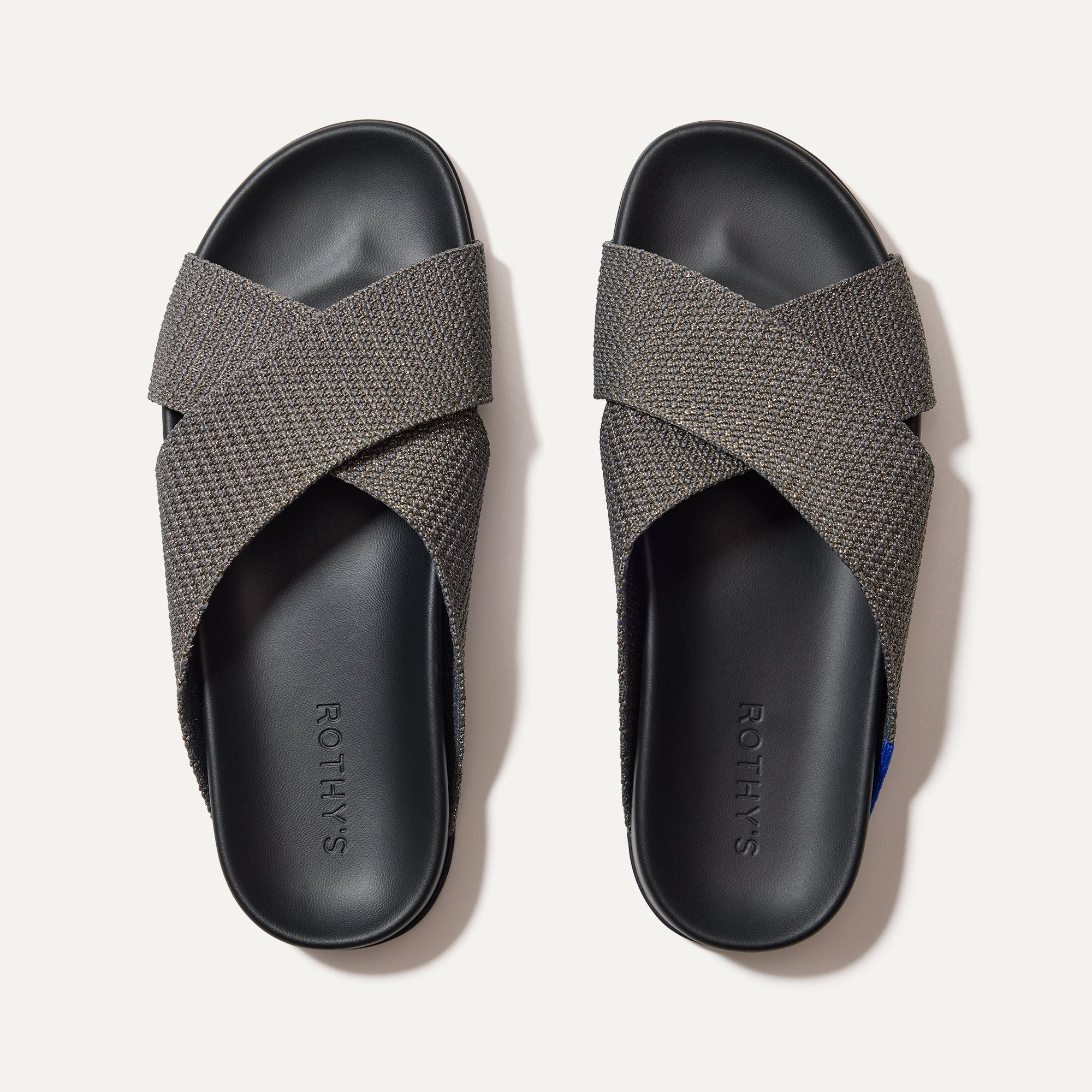 The Weekend Slide in Silver Sand | Women's Sandals | Rothy's
