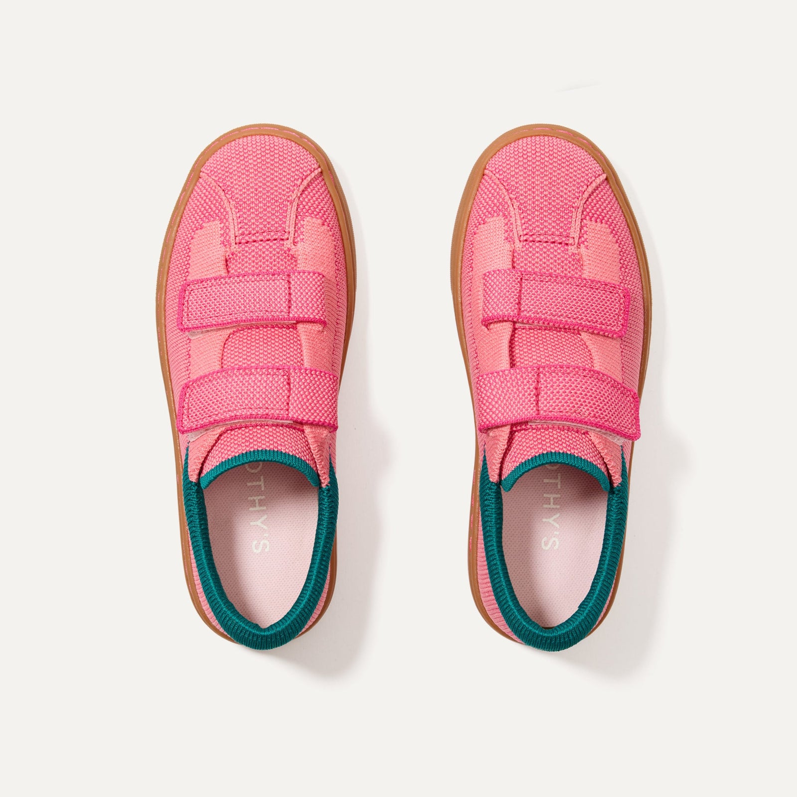 The Kids Strap Sneaker in Watermelon | Kids Shoes | Rothy's