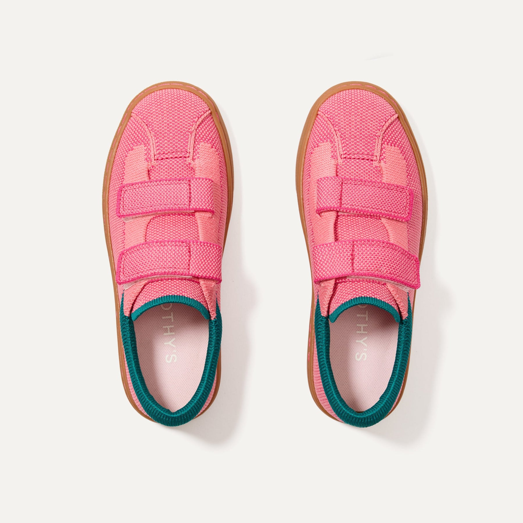 The Kids Strap Sneaker in Watermelon | Kids Shoes | Rothy's