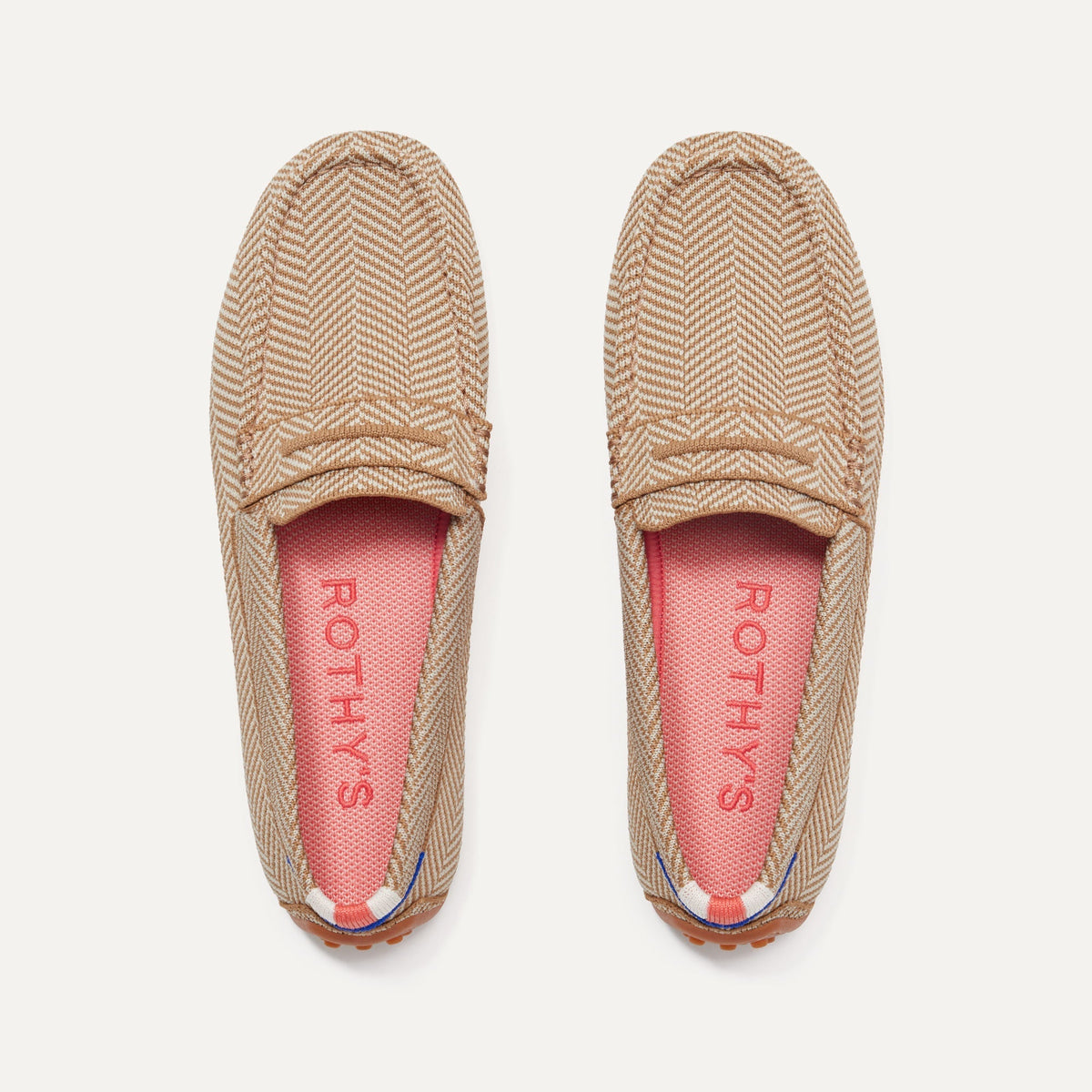 The Driver in Tan Herringbone | Women's Driving Loafers | Rothy's