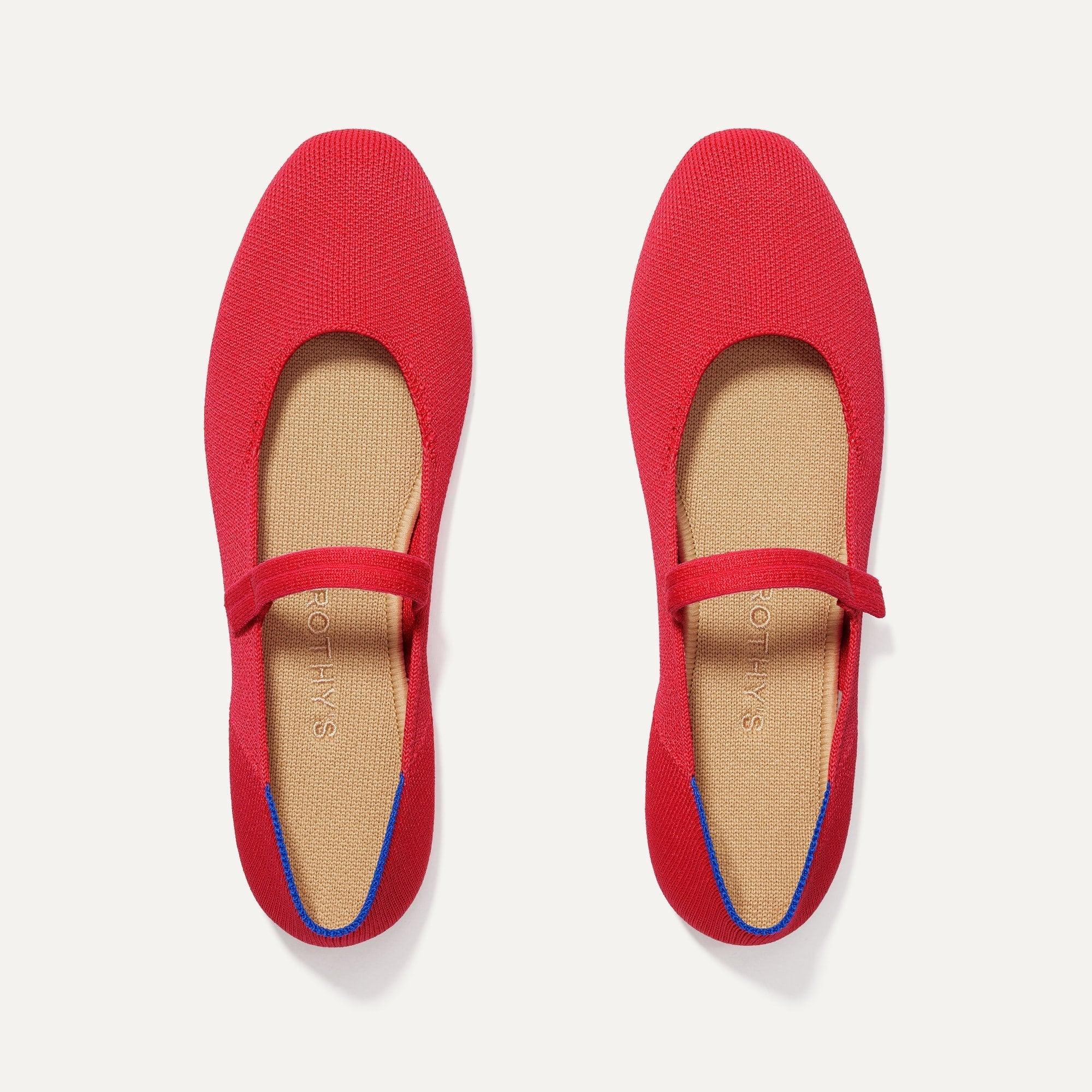 The Square Mary Jane in Lollipop Red | Rothy's
