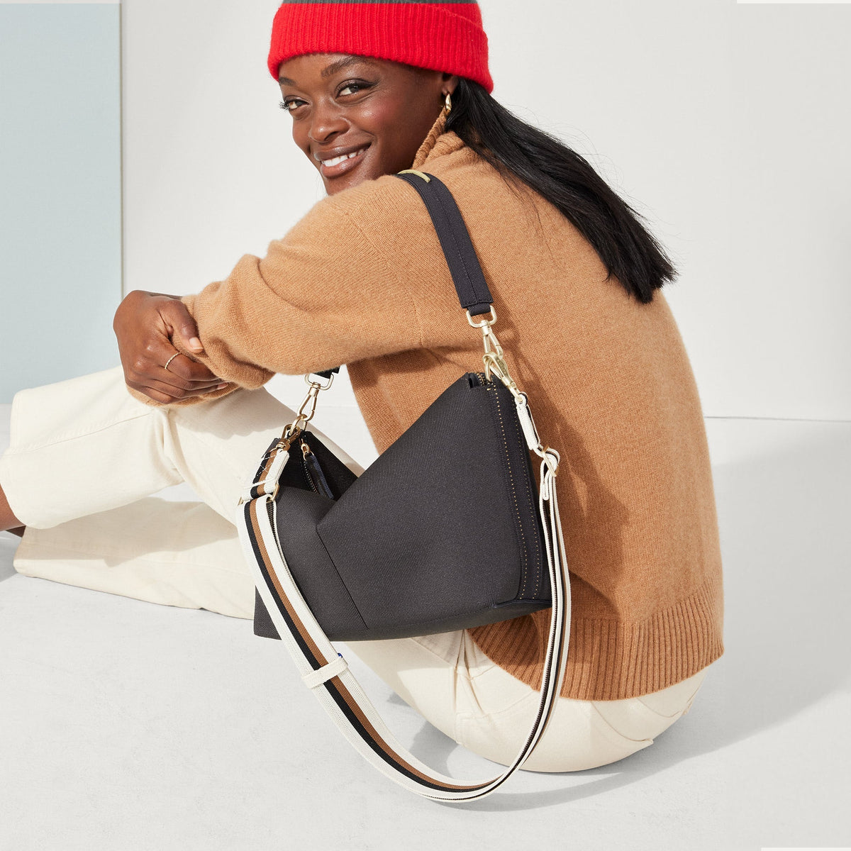 Crossbody Bag Strap in White Portobello | Rothy's