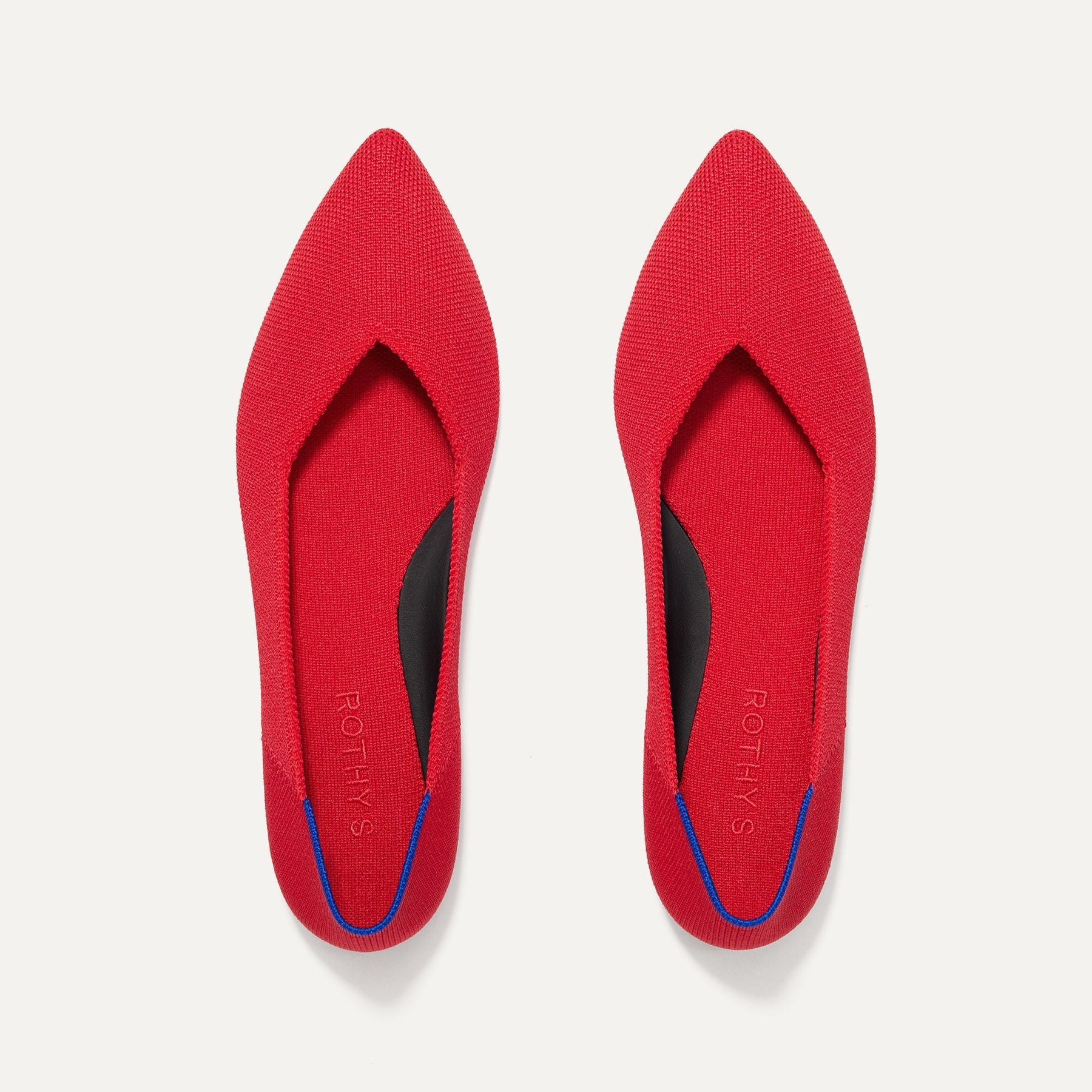 The Point II in Lollipop Red | Regular & Wide Flats | Rothy's