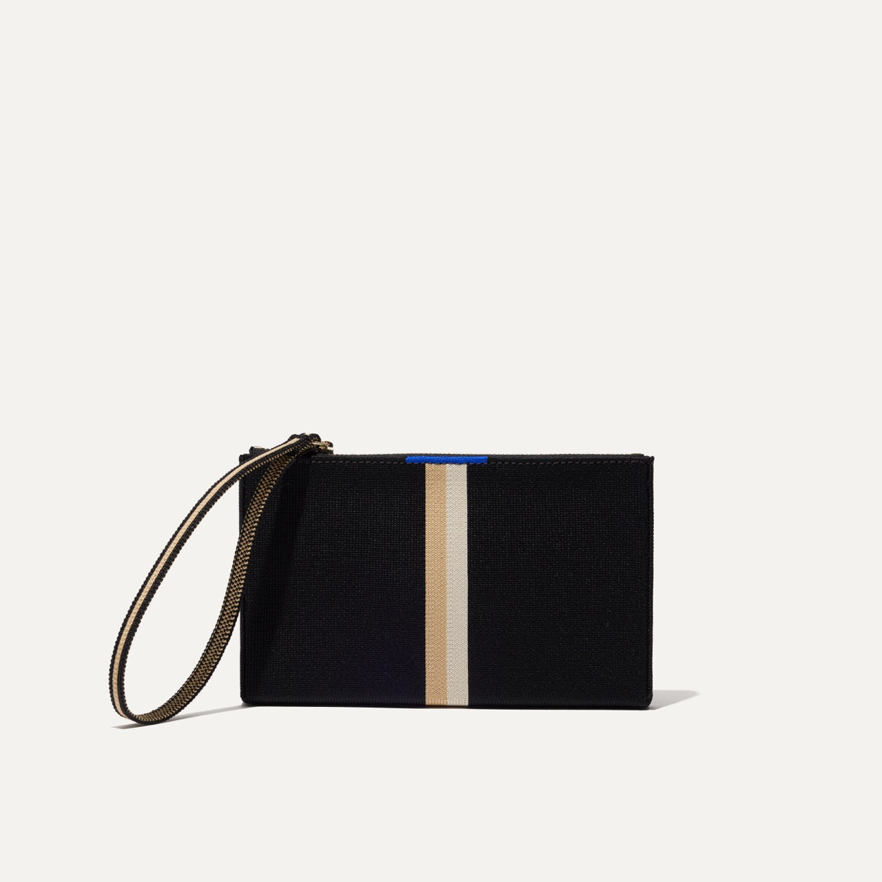 Wallet Wristlet in Black Portobello Stripe | Rothy's