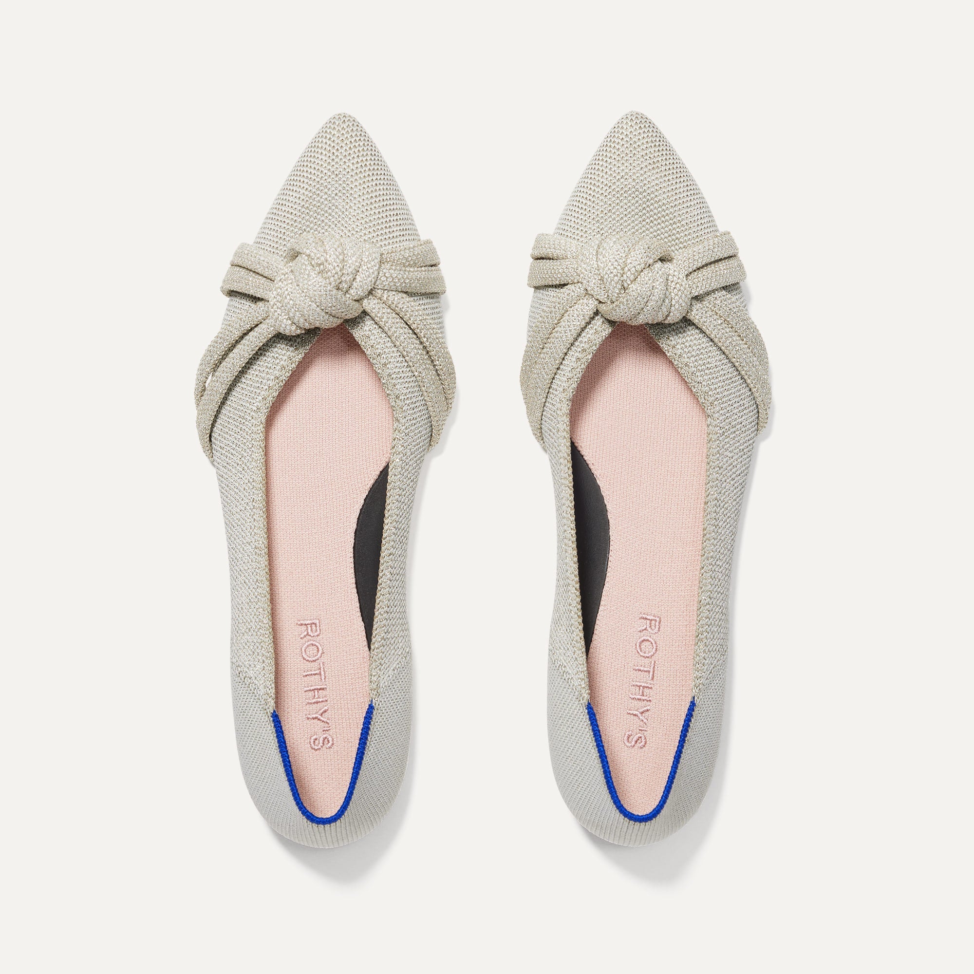 The Knot Point II in Diamond Metallic | Women's Flats | Rothy's