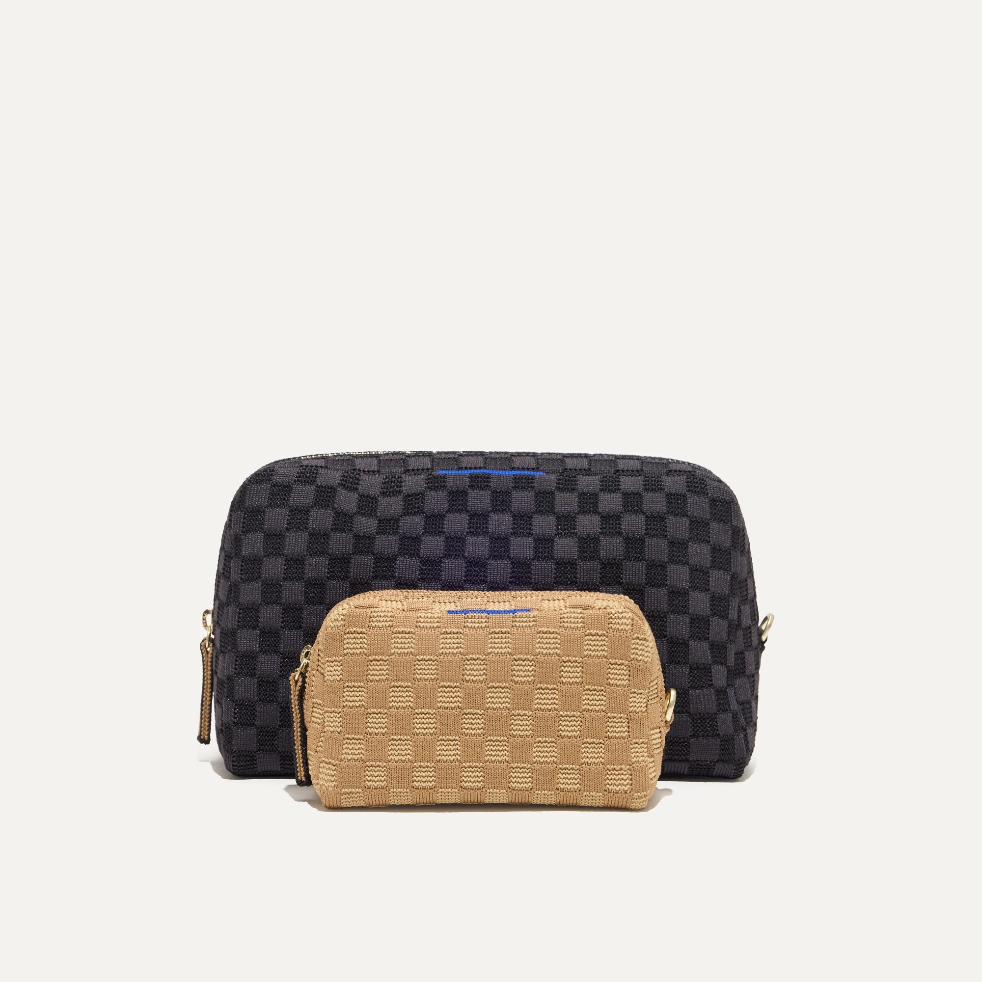 The Universal Pouch Set in Black Sand | Rothy's Pouches