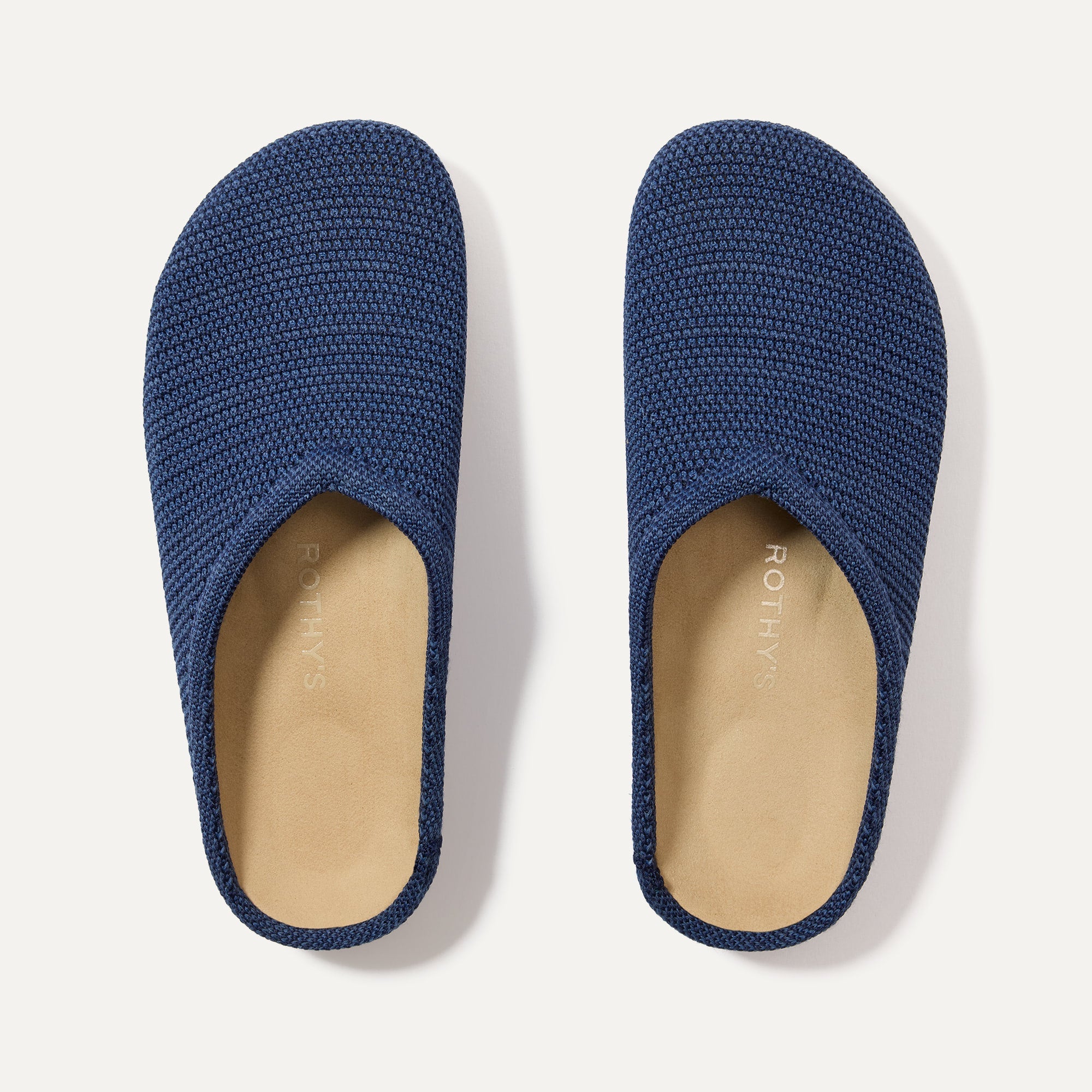 The Casual Clog in Blue Raffia-Knit | Rothy's