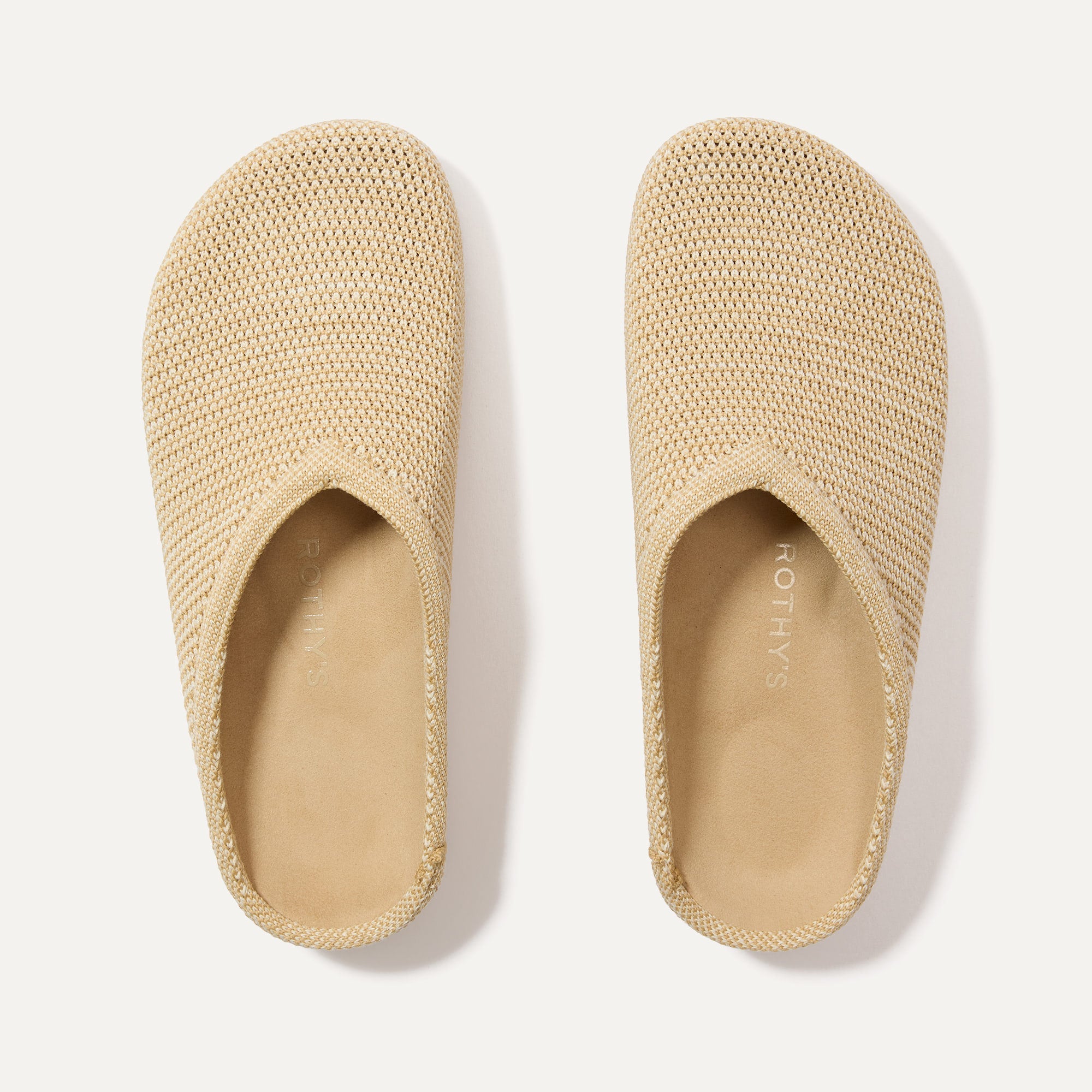 The Casual Clog in Pelican Raffia-Knit | Rothy's