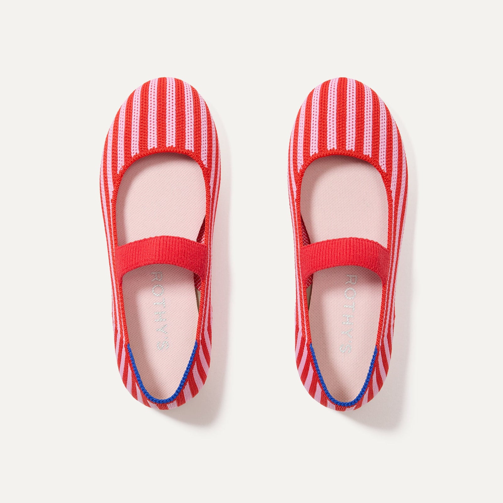 The Kids Mary Jane in Cherry Stripe | Kids Shoes | Rothy's