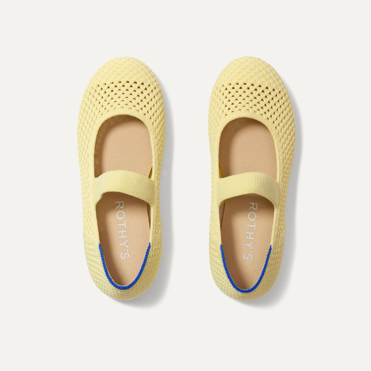 The Kids Mary Jane in Lemonade Open-Knit | Kids Shoes | Rothy's