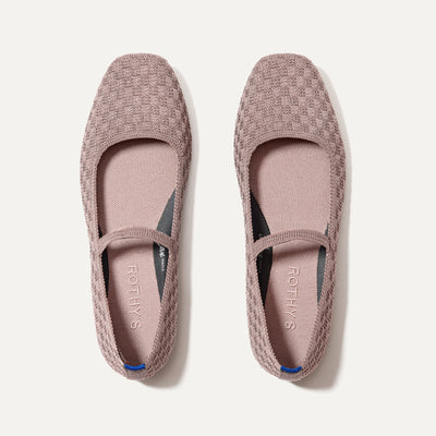 The Max Square Mary Jane in Dusty Lilac Basketweave | Rothy's