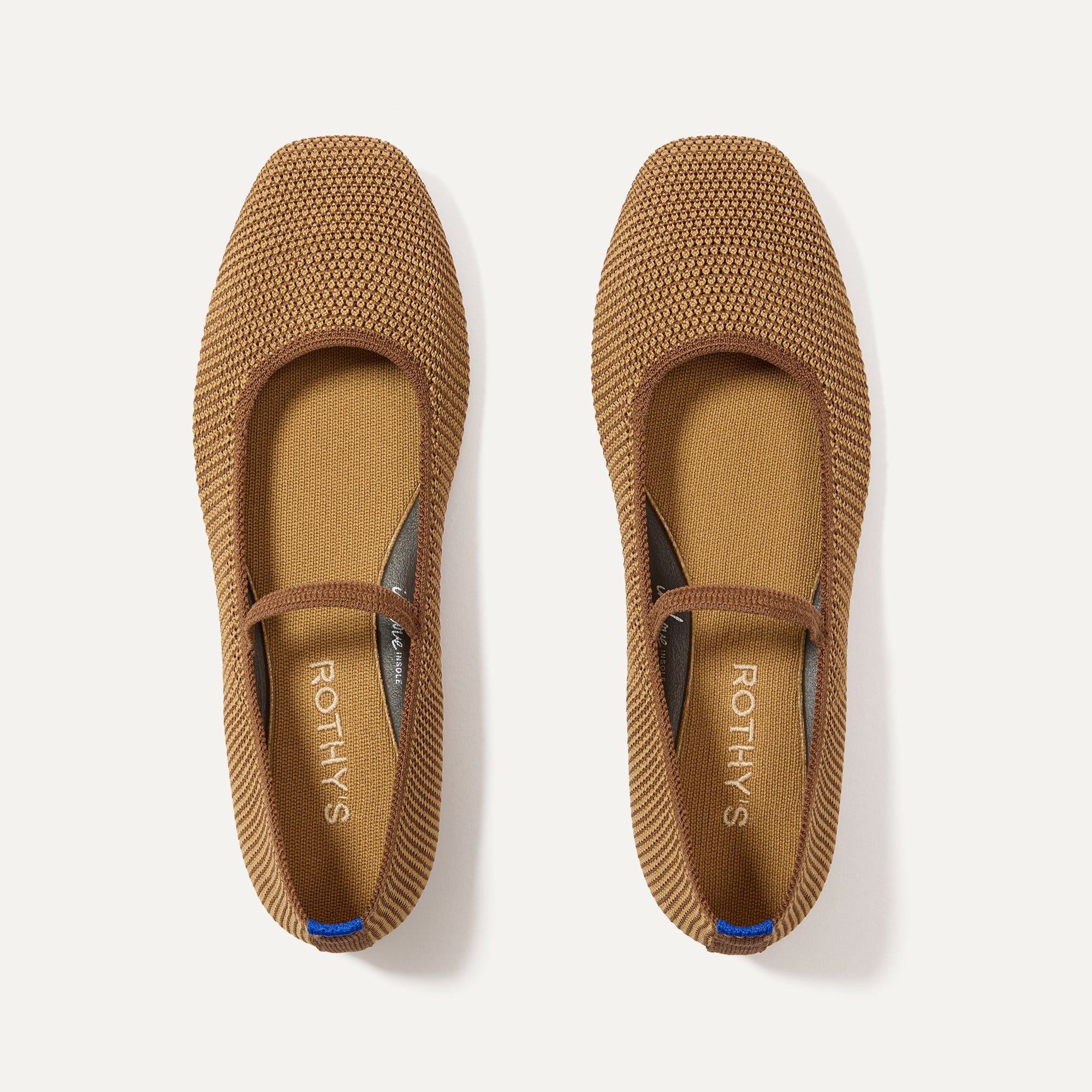 The Max Square Mary Jane in Wheat Raffia Knit | Rothy's