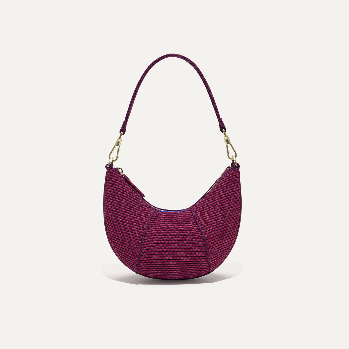 The Mini Crescent Bag in Beet | Rothy's