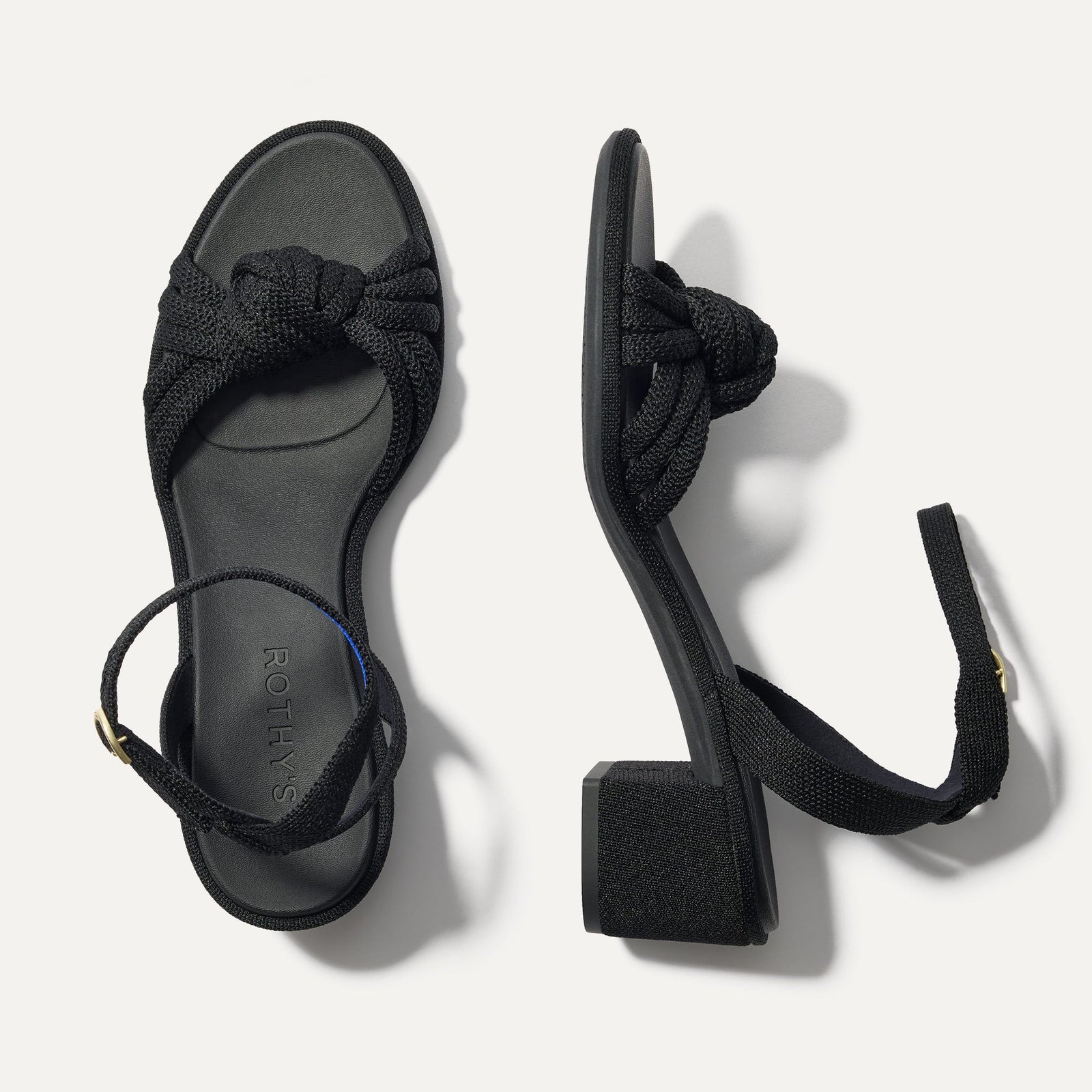 The Knot Sandal in Black | Women's Sandals | Rothy's