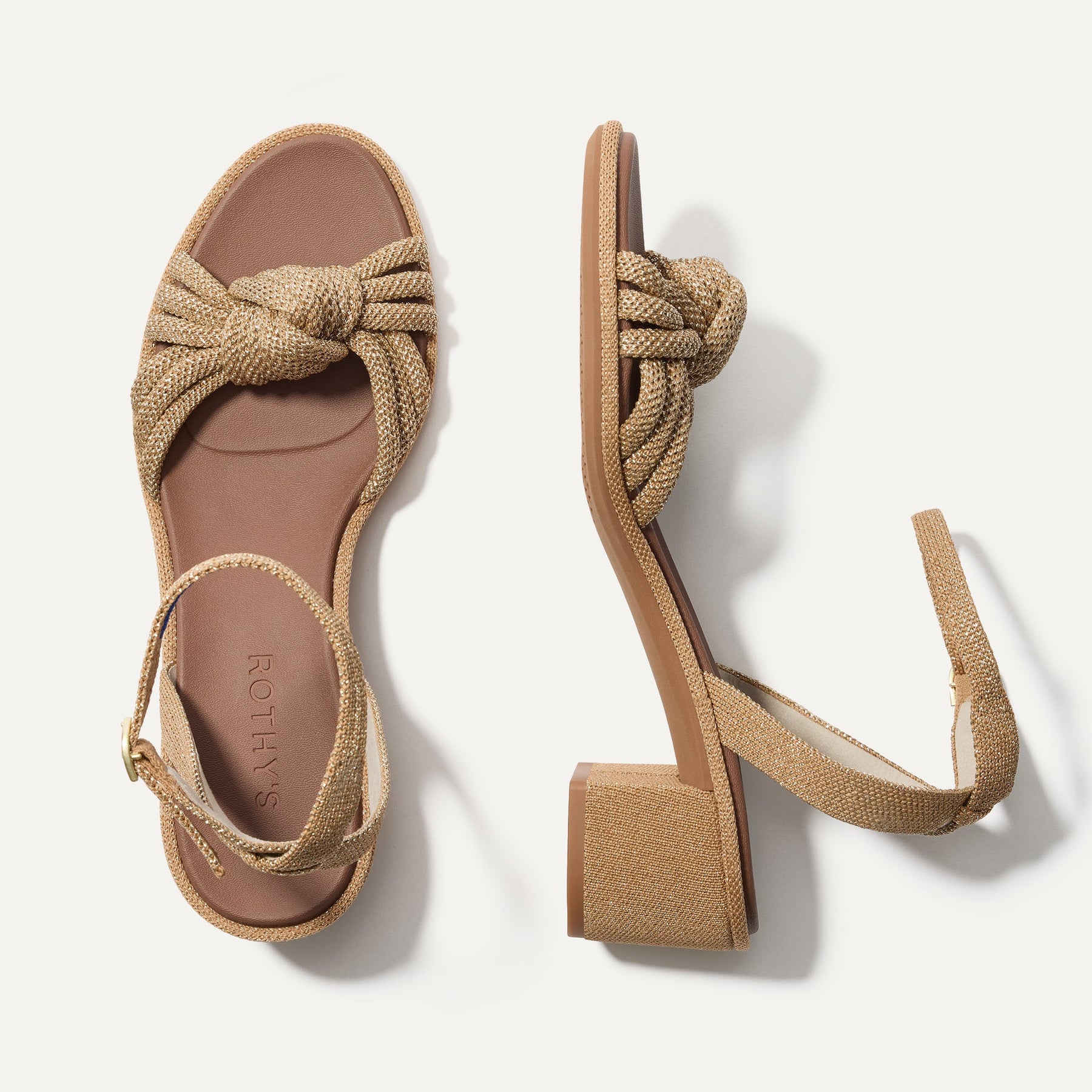 The Knot Sandal in Golden Sun | Women's Sandals | Rothy's