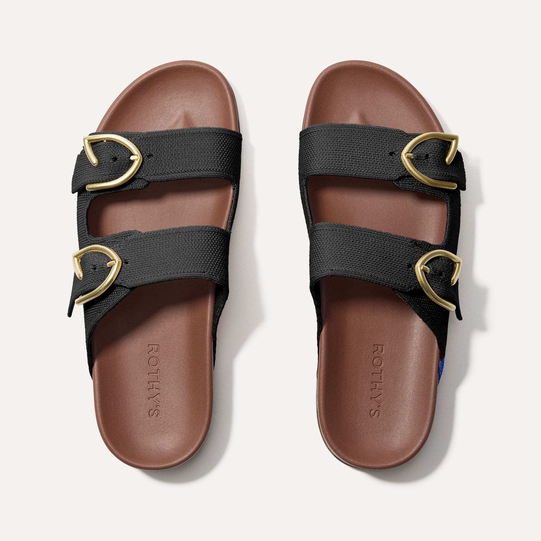 The Buckle Slide in Black | Women's Sandals | Rothy's