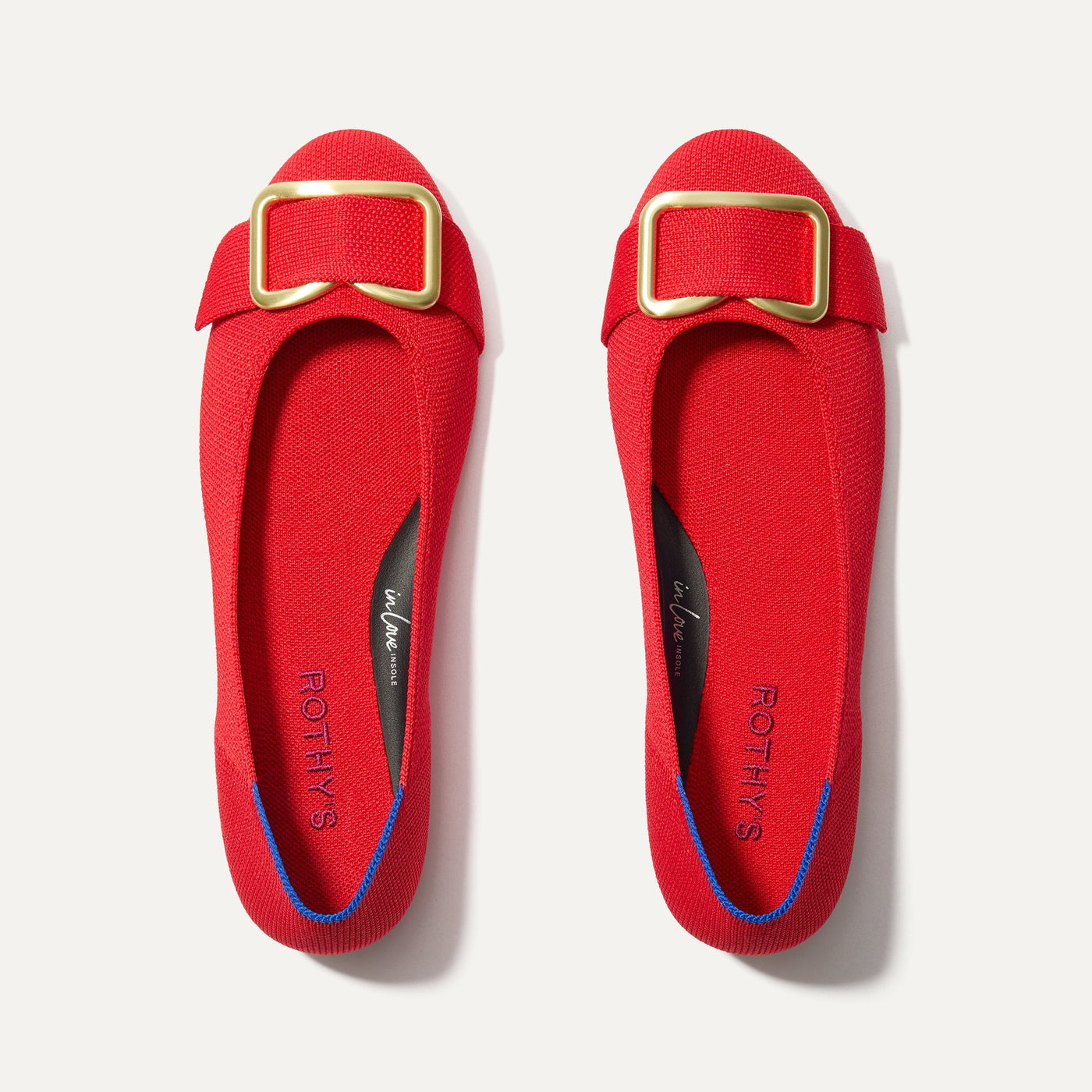 The Emblem Ballet Flat in Cardinal | Women's Flats | Rothy's