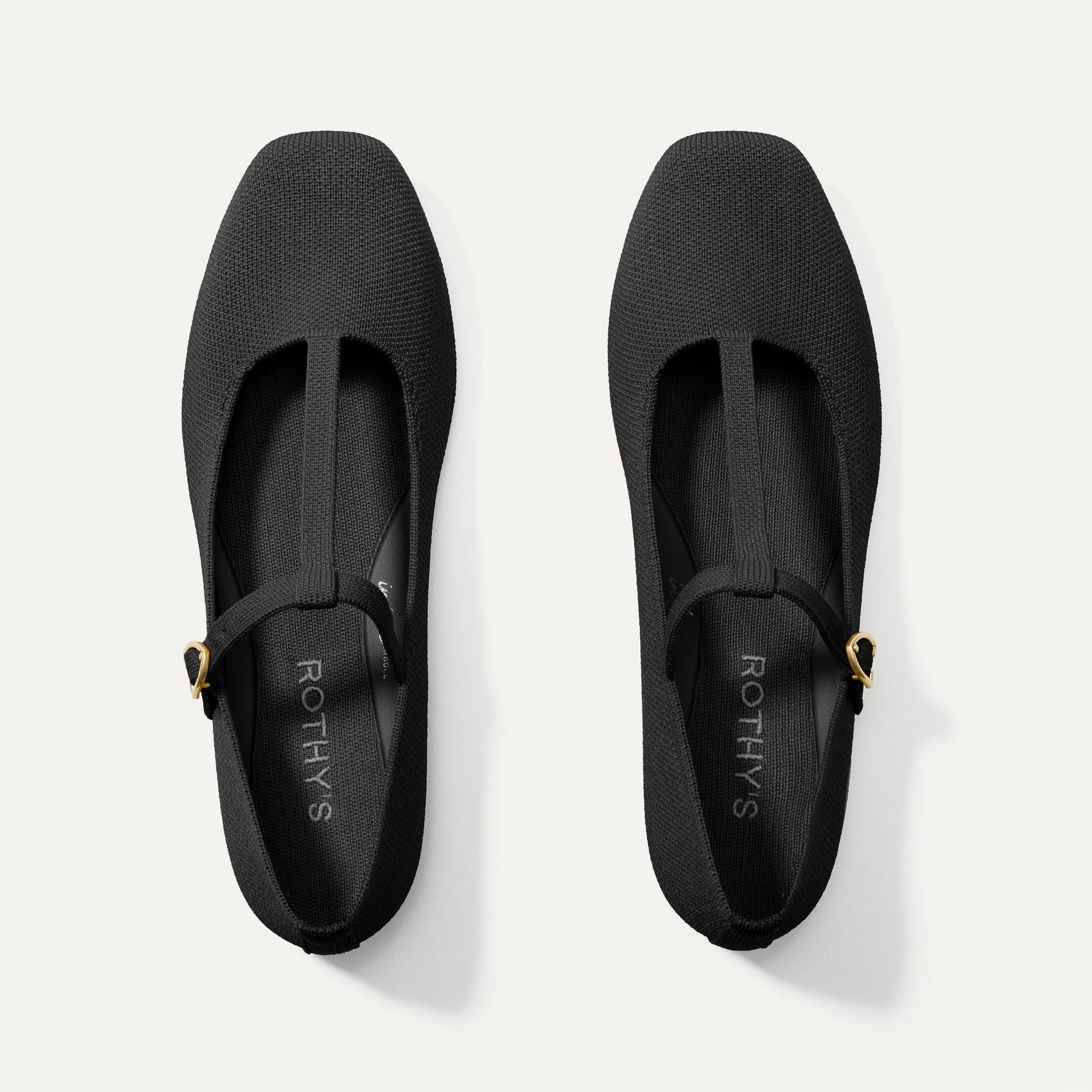 The T-Strap Mary Jane in Black | Women's Flats | Rothy's