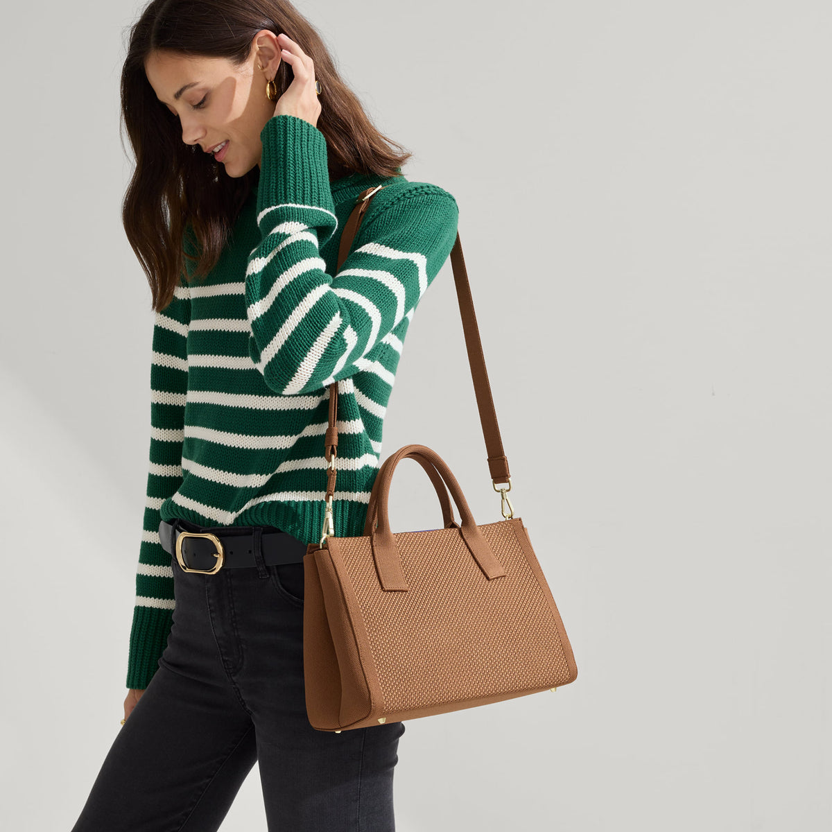 The Classic Handbag in Sierra Brown | Rothy's