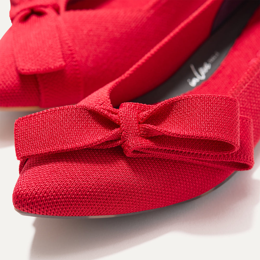 The Bow Point II in Siren | Regular & Wide Flats | Rothy's