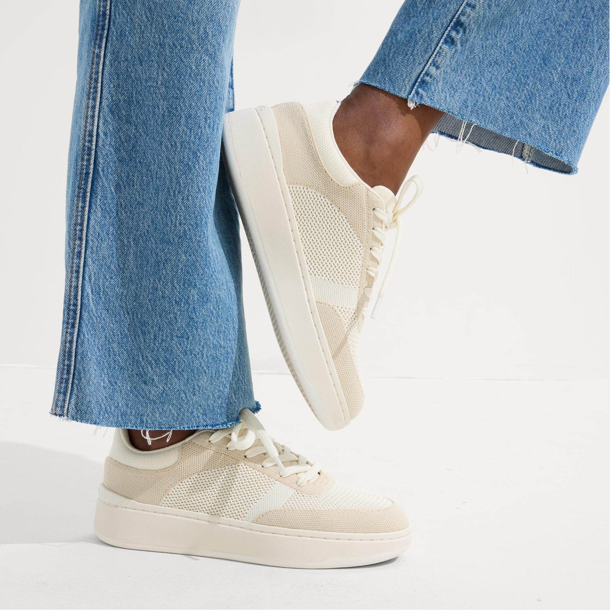 The Court Sneaker in Bright White | Women's Sneakers | Rothy's