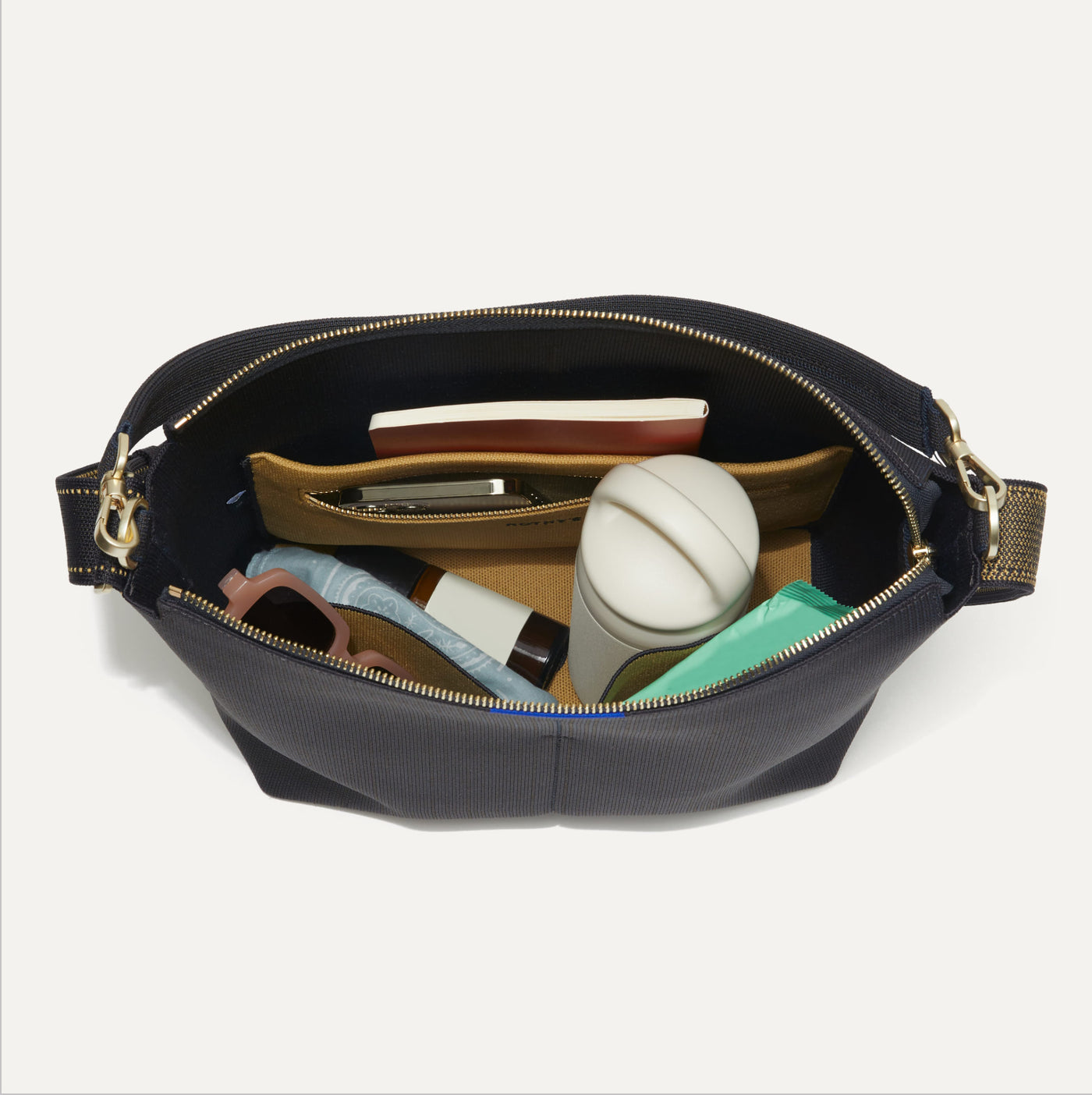 The Mini Zip Bucket in White Sand | Rothy's