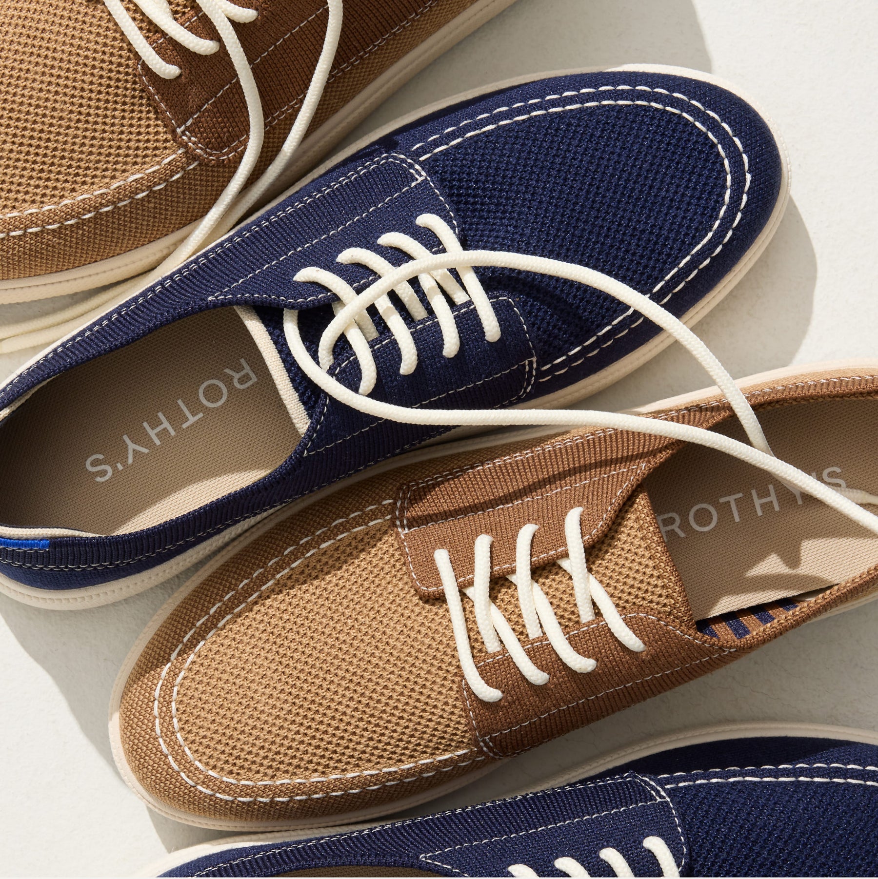 The Ravello Boat Shoe in Nautical Navy | Men's Loafers | Rothy's